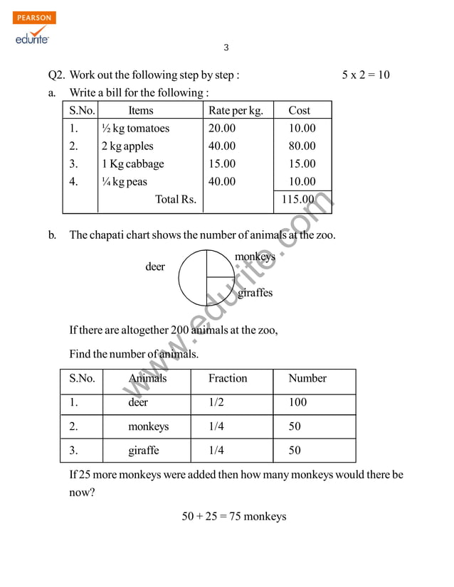 Class 4 Cbse Maths Question Paper | PDF | Physics | Science