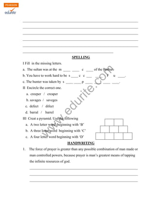 Class 5 Cbse English Question Paper | PDF
