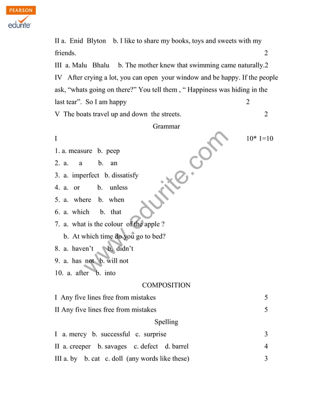 Class 5 Cbse English Question Paper PDF Class 5 Cbse English Question Paper PDF