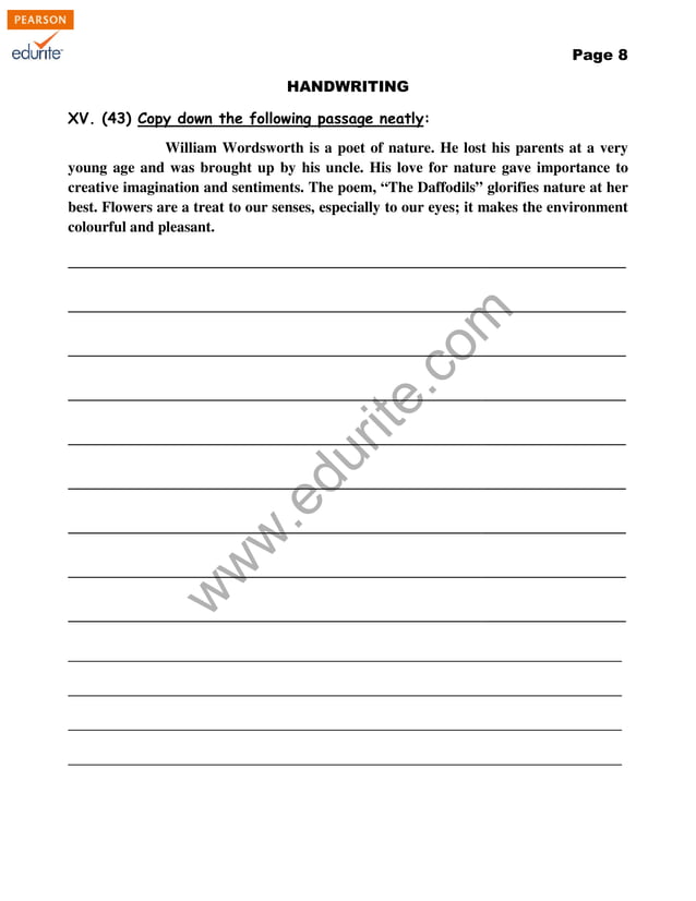 Class 5 Cbse English Question Paper Term 2 | PDF