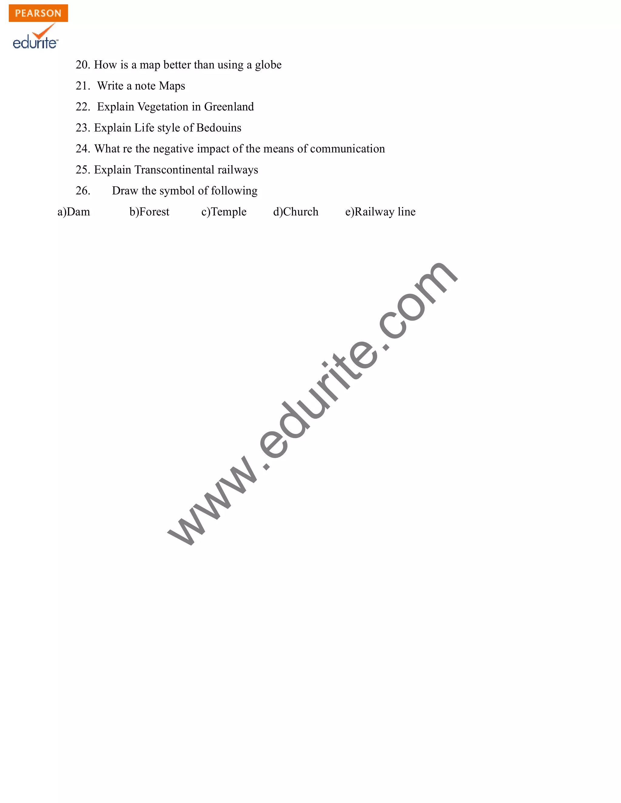 Class 5 Cbse Social Science Sample Paper Term 1 Model 3 | PDF