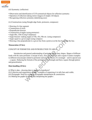 Cbse Class 6 Maths Syllabus 2010-11 | PDF | Maps & Navigation