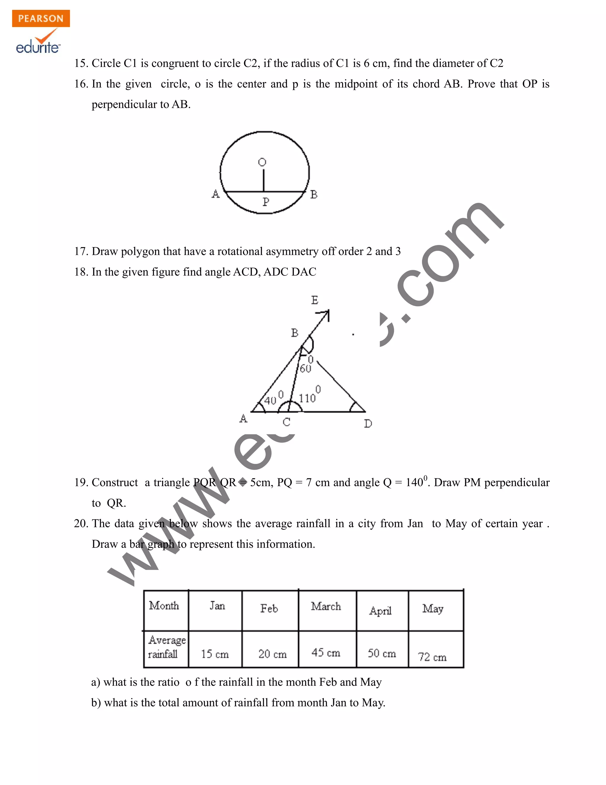 Class 7 Cbse Maths Sample Paper Term 2 Model 2 | PDF