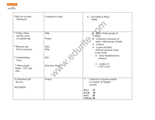 Class 8 Cbse Social Science Syllabus 2012-13 | PDF