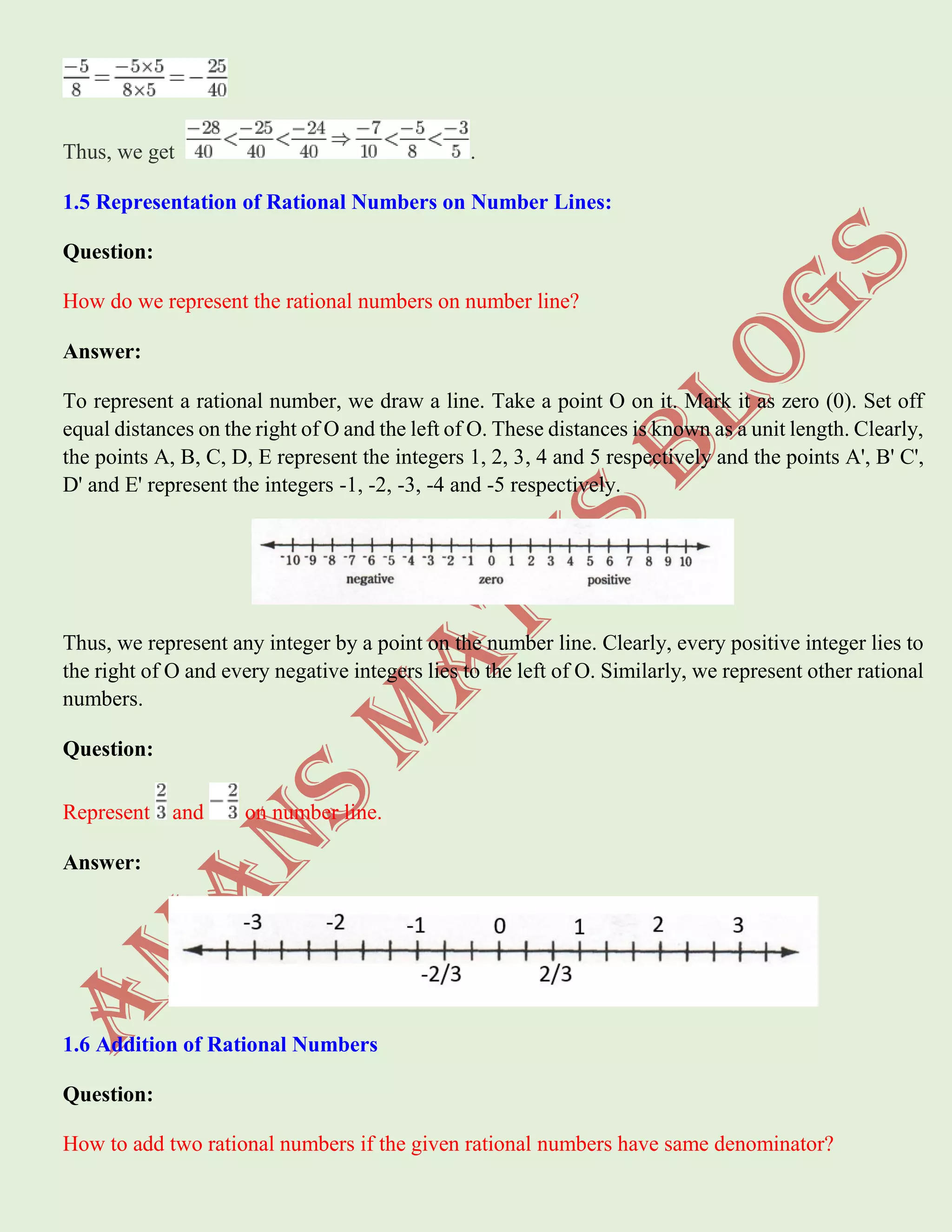 Cbse class-8th-rational numbers-amans-maths-blogs | PDF