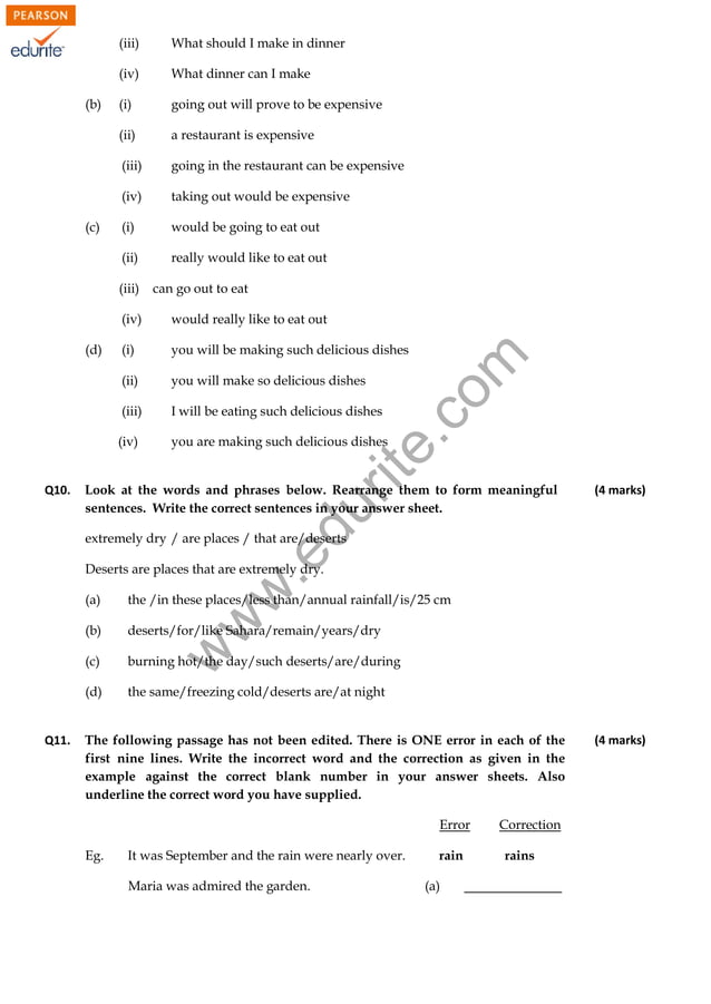 Class 9 Cbse English Communicative Question Paper Term 1 2011 | PDF