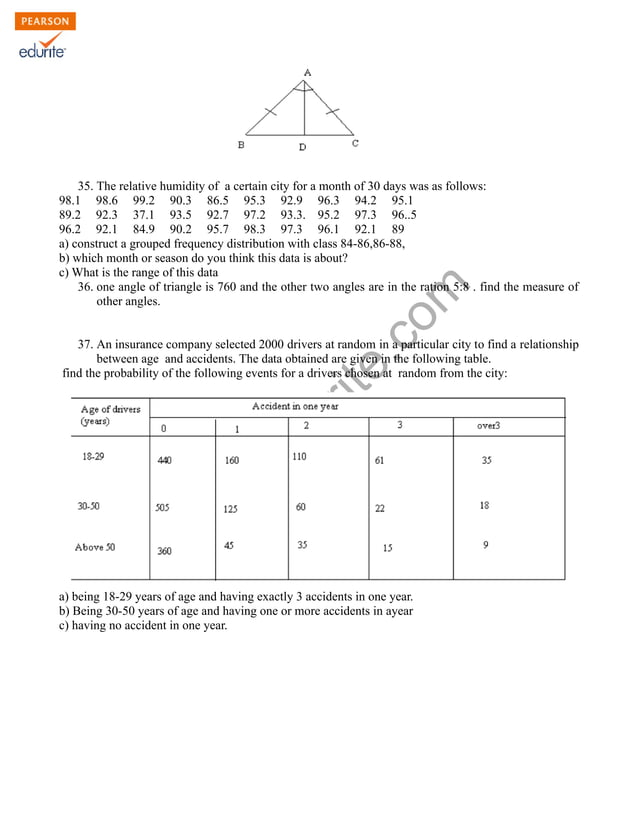Class 9 Cbse Maths Sample Paper Model 1 | PDF