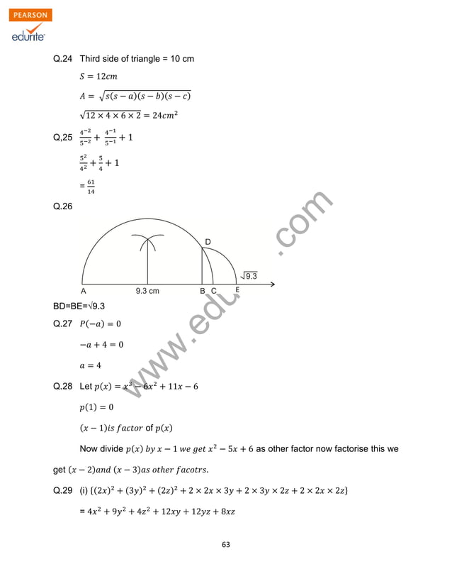 Class 9 Cbse Maths Sample Paper Term 1 Model 1 | PDF | Physics | Science