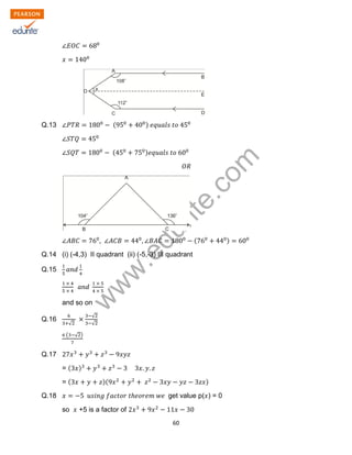 Class 9 Cbse Maths Sample Paper Term 1 Model 1 | PDF
