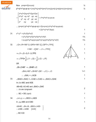 Class 9 Cbse Maths Sample Paper Term 1 | PDF