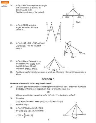 Class 9 Cbse Maths Sample Paper Term 1 | PDF