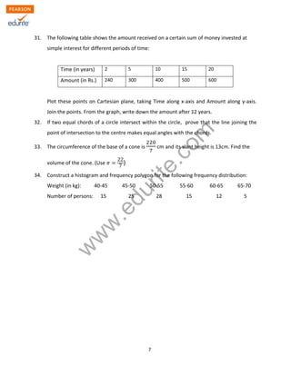 Class 9 Cbse Maths Sample Paper Term 2 | PDF