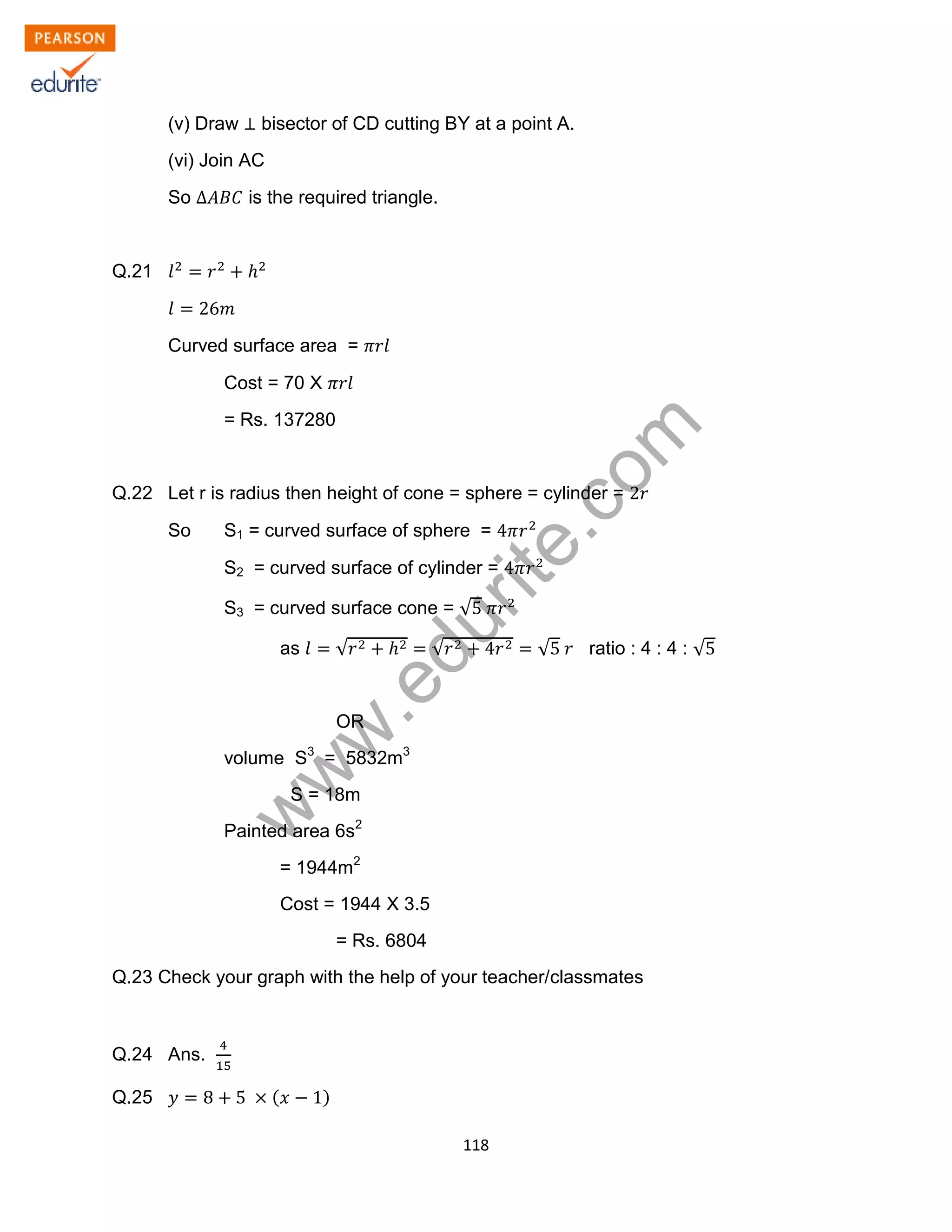 Class 9 Cbse Maths Sample Paper Term 2 Model 1 | PDF