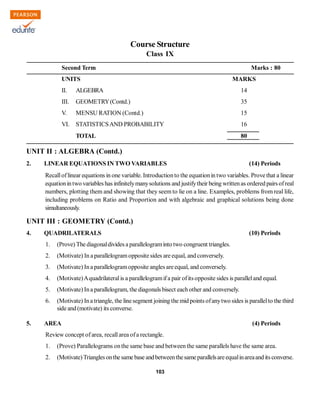 Class 9 Cbse Maths Syllabus 2010-11 | PDF | Physics | Science