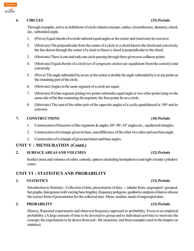 Class 9 Cbse Maths Syllabus 2010-11 | PDF | Physics | Science