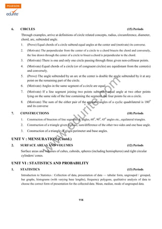 Class 9 Cbse Maths Syllabus 2011-12 | PDF