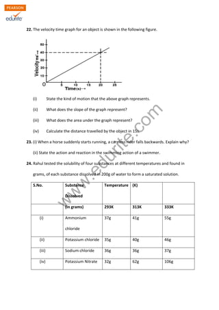 Class 9 Cbse Science Sample Paper Term 1 Model 2 | PDF