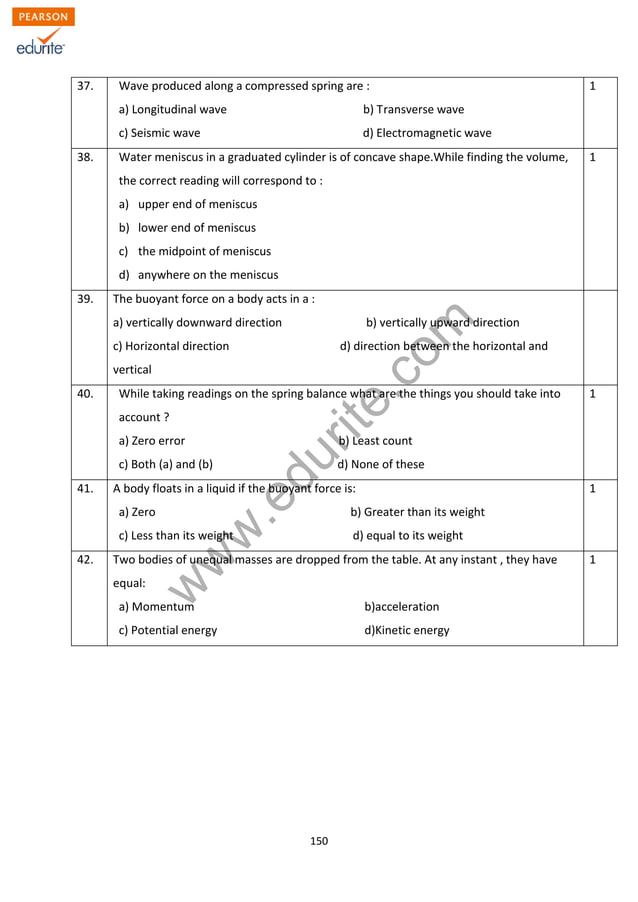 Class 9 Cbse Science Sample Paper Term 2 Model 1 | PDF