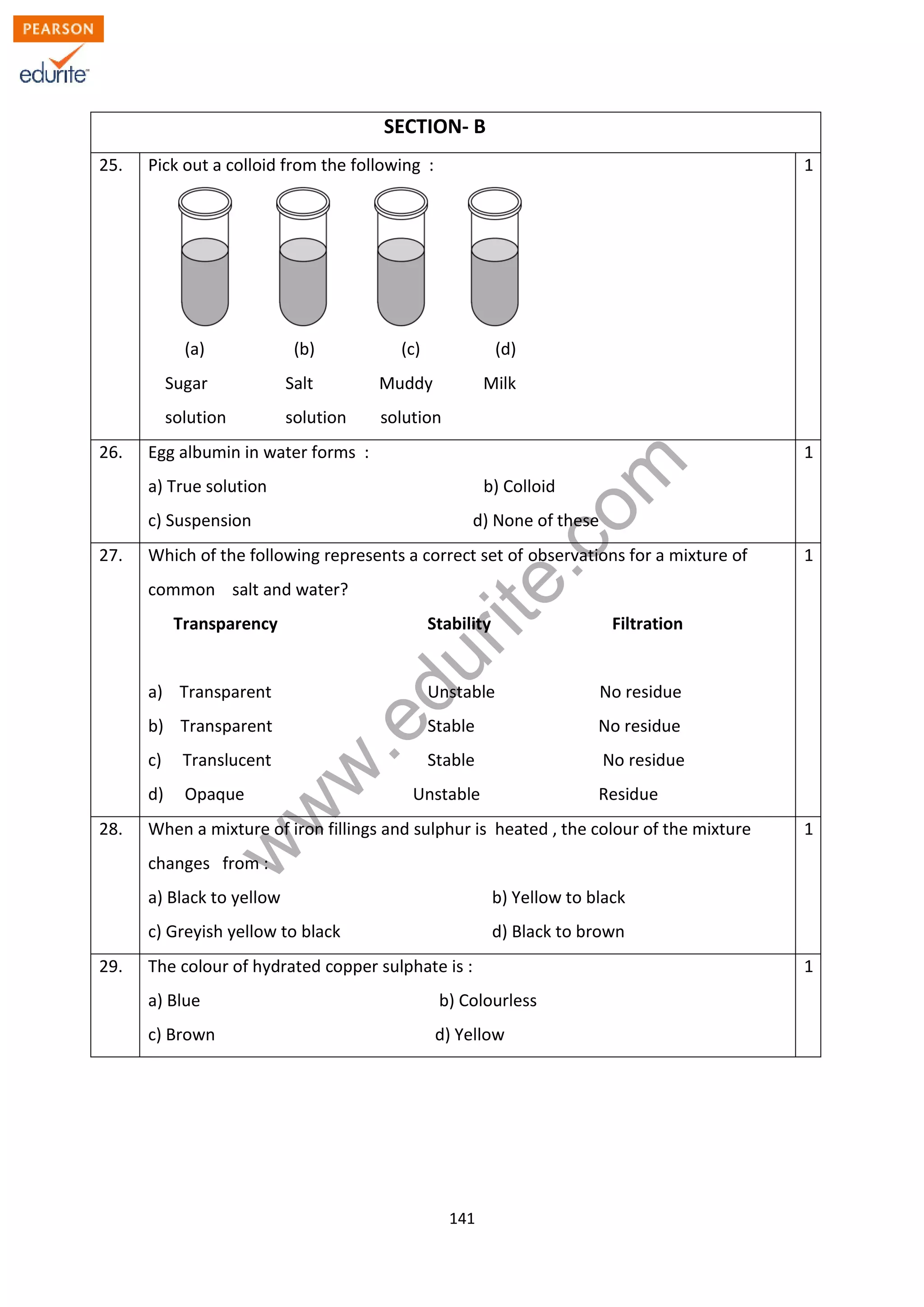 Class 9 Cbse Science Sample Paper Term 1 2011-12 Model 2 | PDF