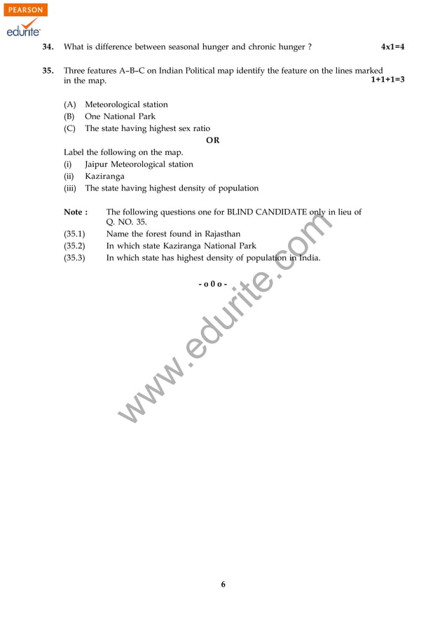 Class 9 Cbse Social Science Question Paper | PDF