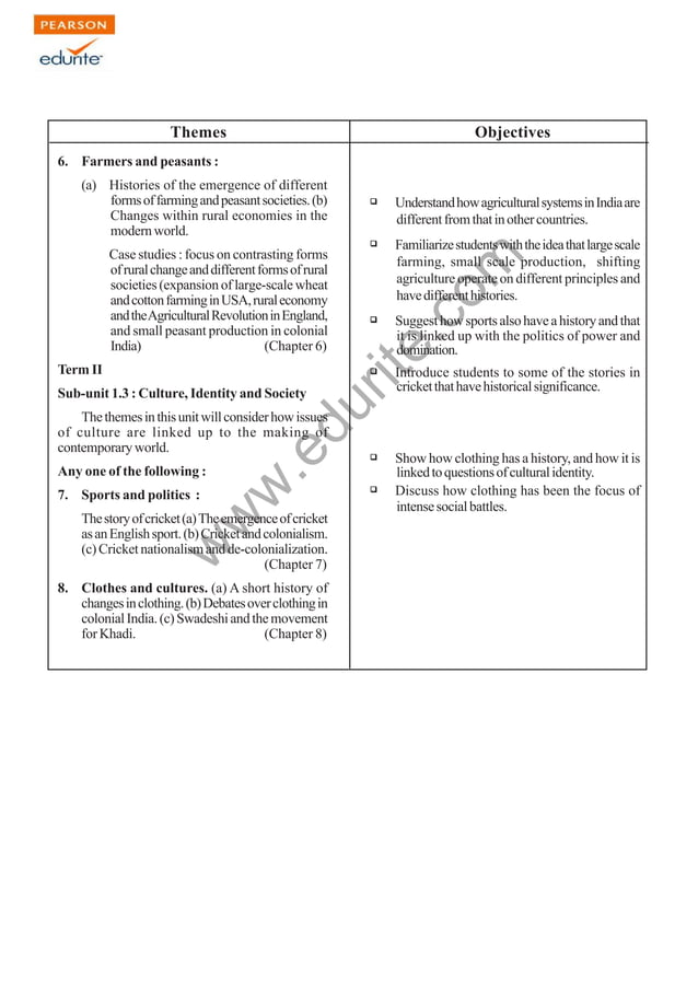 Class 9 Cbse Social Science Syllabus 2012-13 | PDF