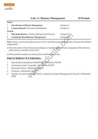 Class 9 Cbse Social Science Syllabus 2012-13 | PDF