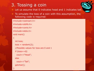CBSE, Grade12, Computer Science, Random Numbers - Notes | PPT