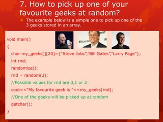 CBSE, Grade12, Computer Science, Random Numbers - Notes | PPT