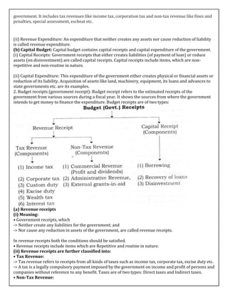 Cbse- ECONOMICS BUDGET CHAPTER NOTES AND Q&A | PDF