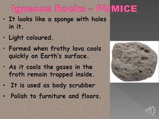 Cbse :Grade 5 ROCKS AND MINERALS | PPTX