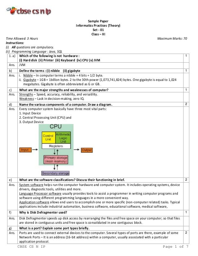 Cbse ip-sample-paper