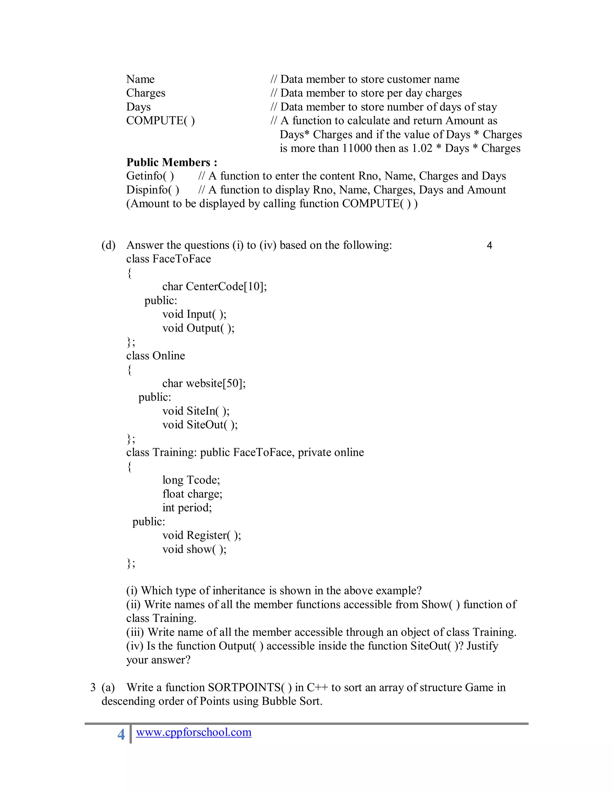 Cbse question-paper-computer-science-2009 | PDF | Programming Languages | Computing