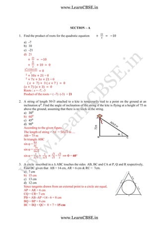 Cbse sample-papers-class-10-maths-sa-ii-solved-3 | PDF