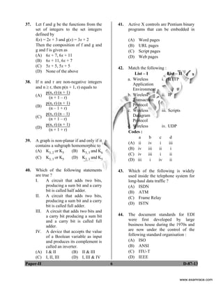 Cbse ugc-net-computer-science-paper-2-december-2013 | PDF