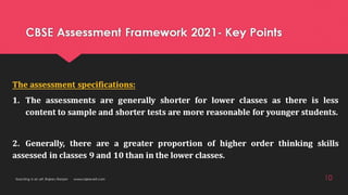 Cbse Assessment Framework for Science, Mathematics and English for ...
