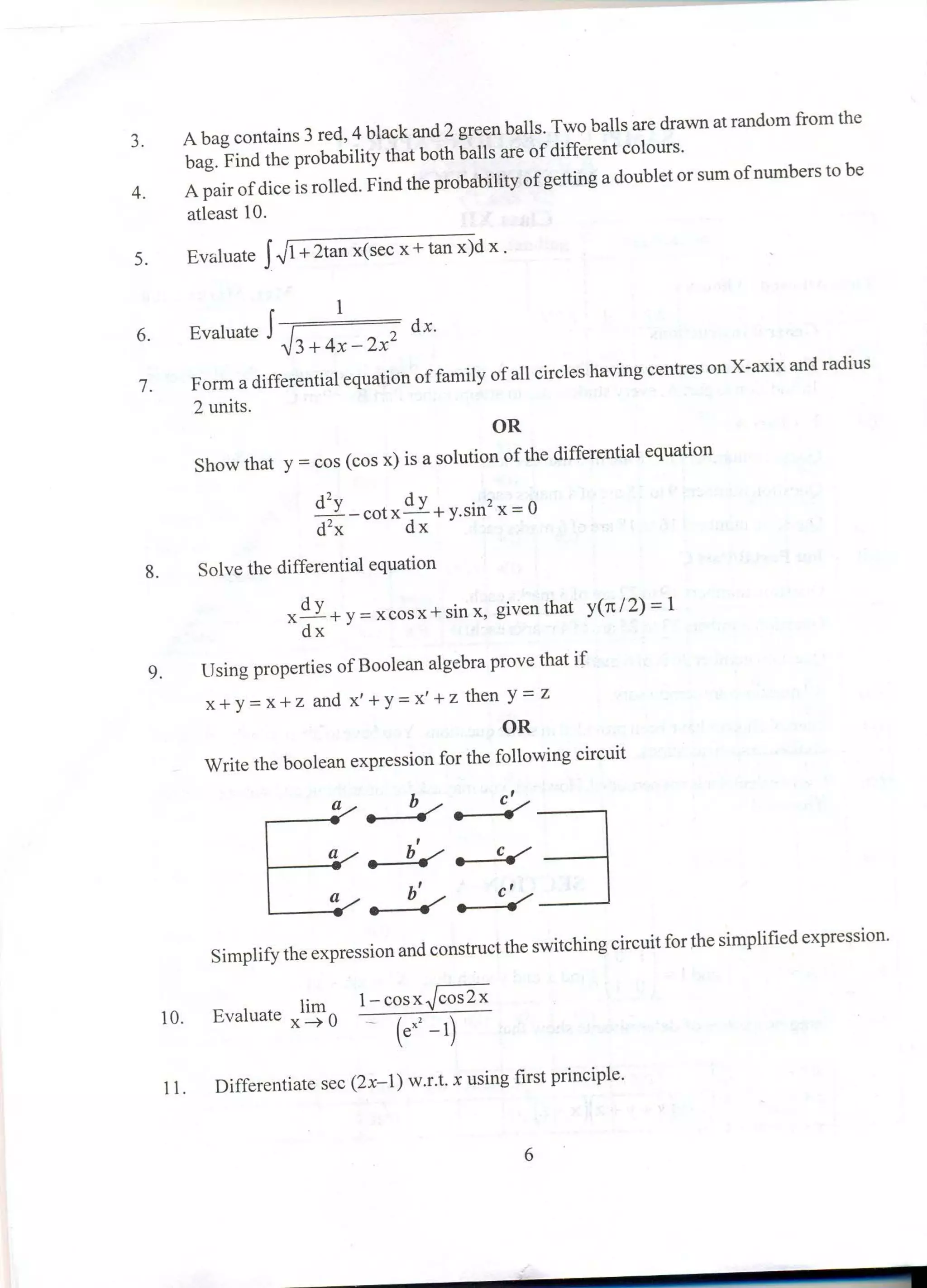 Cbse blueprint maths | PDF