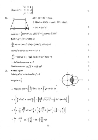 Cbse blue print maths | PDF