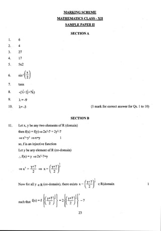 Cbse blue print maths | PDF