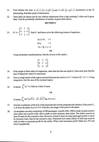 Cbse blue print maths | PDF
