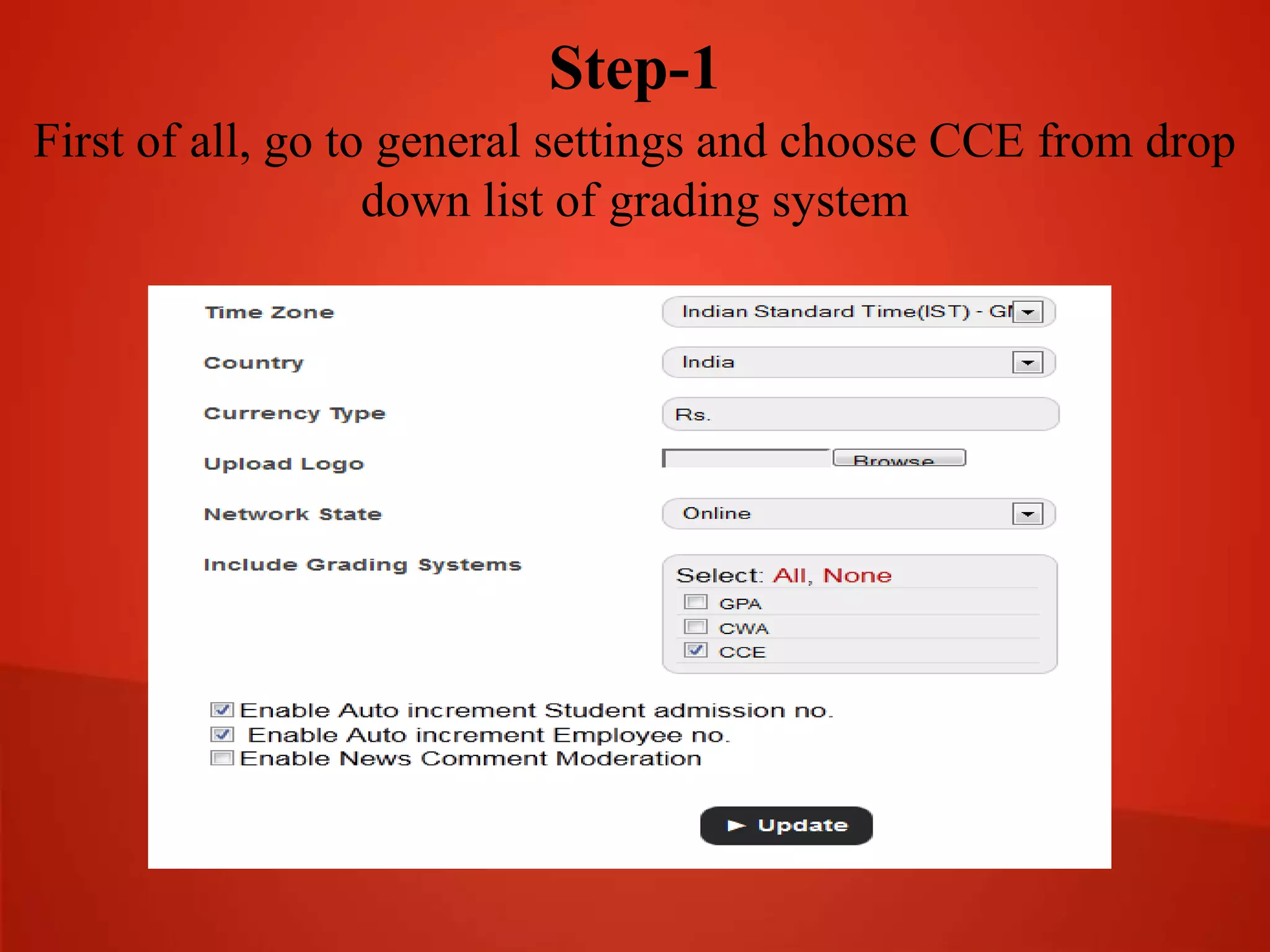 CBSE CCE Report Card Generation Steps AmpleTrails.com