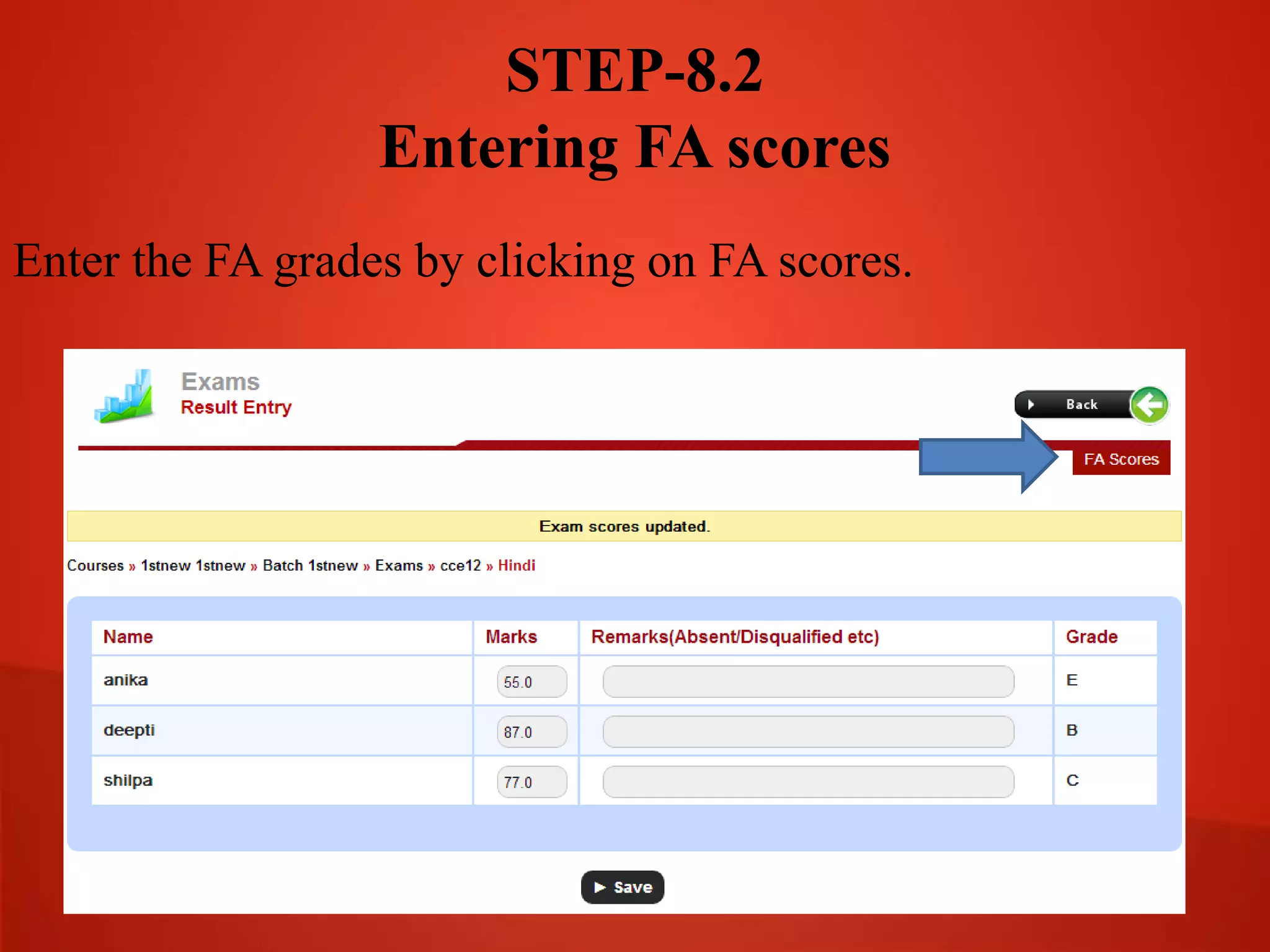 CBSE CCE Report Card Generation Steps AmpleTrails.com