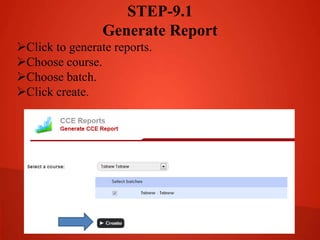 CBSE CCE Report Card Generation Steps AmpleTrails.com