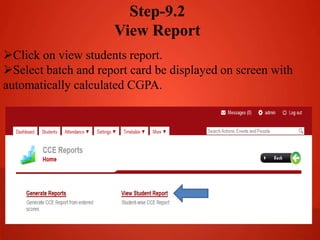 CBSE CCE Report Card Generation Steps AmpleTrails.com