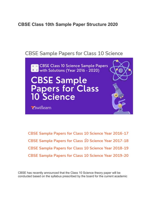 Cbse class 10th | PDF