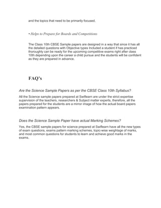 Cbse class 10th | PDF