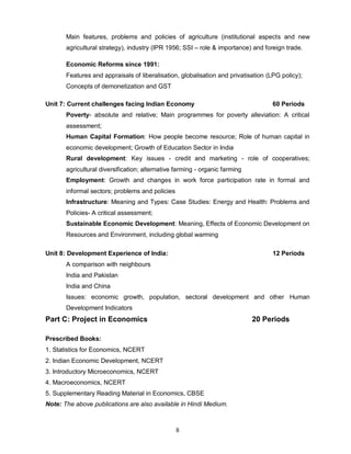 Cbse class 12 economics syllabus 2021 22 | PDF | Business Accounting ...