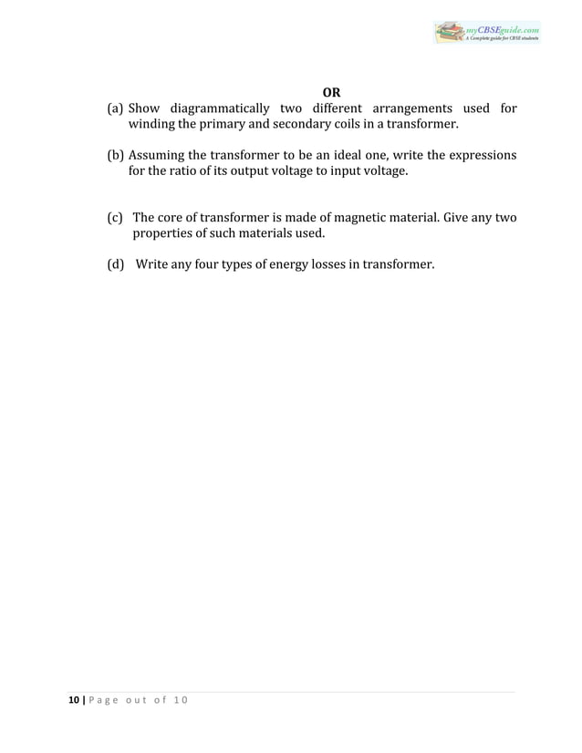 Cbse class 12 physics sample paper 02 (for 2014) | PDF