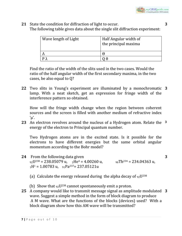 Cbse class 12 physics sample paper 02 (for 2014) | PDF