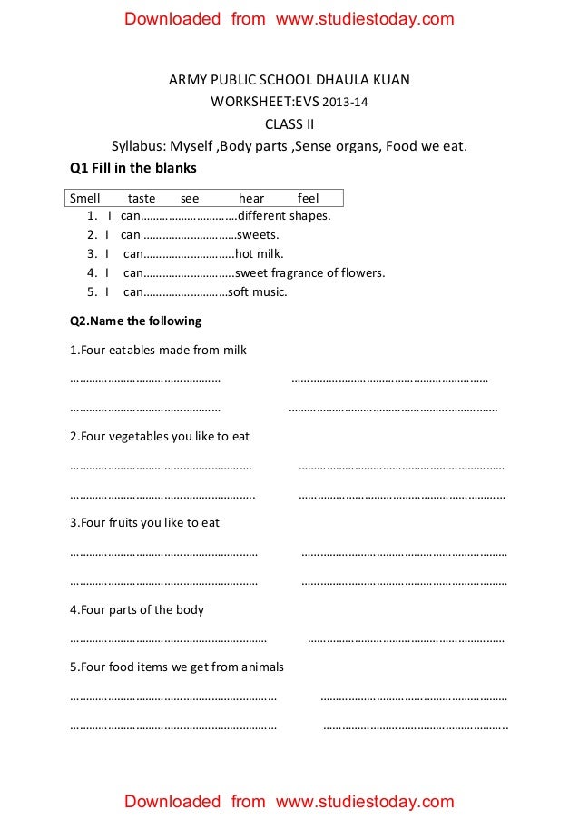 Cbse Class 2 Evs Revision Worksheet Set B Riset Cbse Class 2 Evs Revision Worksheet Set B Riset