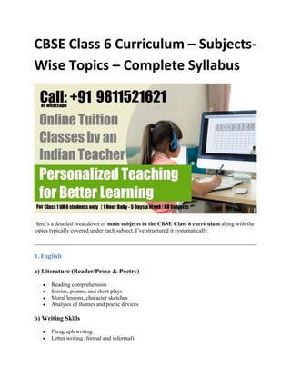 CBSE Class 6 Curriculum – Subjects-Wise Topics – Complete Syllabus.pdf